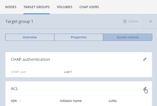 Managing access control lists