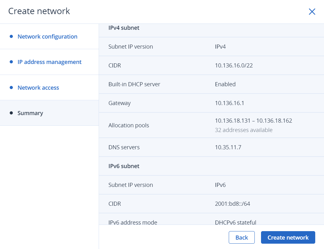 Creating physical compute networks – Acronis Cyber Infrastructure