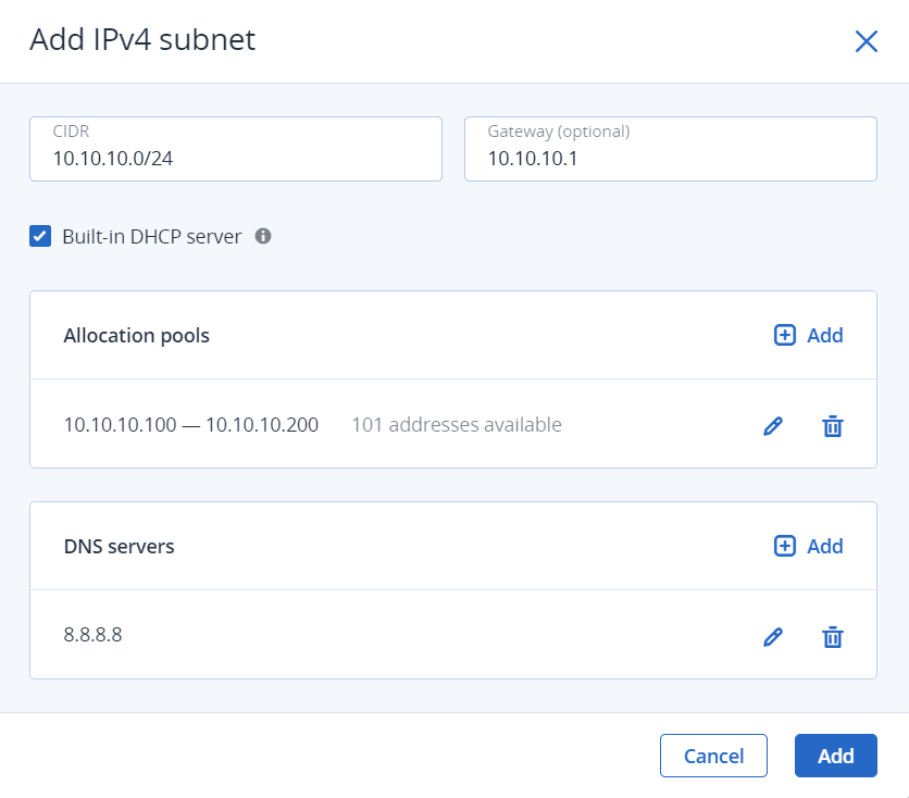 Creating Virtual Compute Networks Acronis Cyber Infrastructure